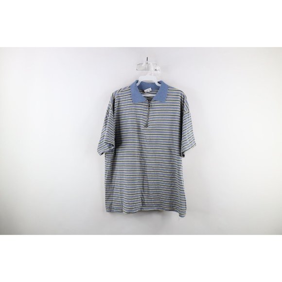 Vintage | Shirts | Vtg 9s Streetwear Mens L Distressed Rainbow Striped ...